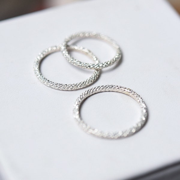 Silver Stacking Ring - Etsy