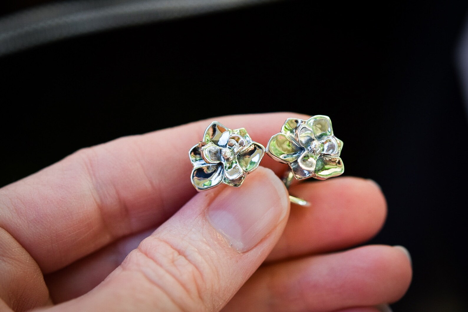 Magnolia Cufflinks/ Sterling Silver/ Gifts for Him - Etsy