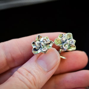 Magnolia Cufflinks/ Sterling Silver/ Gifts for Him - Etsy