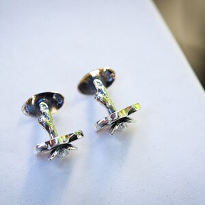 Magnolia Cufflinks/ Sterling Silver/ Gifts for Him - Etsy
