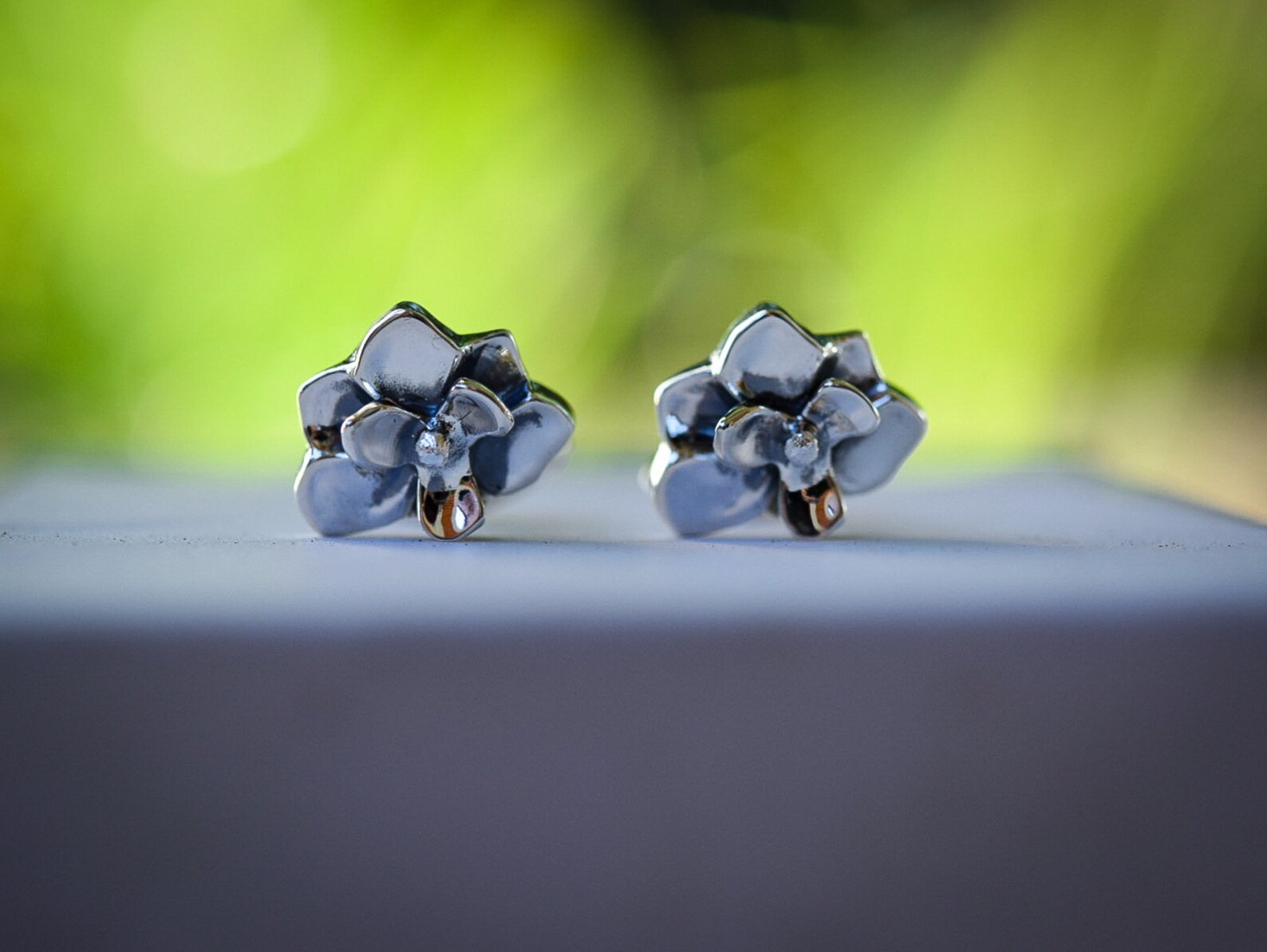 Magnolia Cufflinks/ Sterling Silver/ Gifts for Him - Etsy