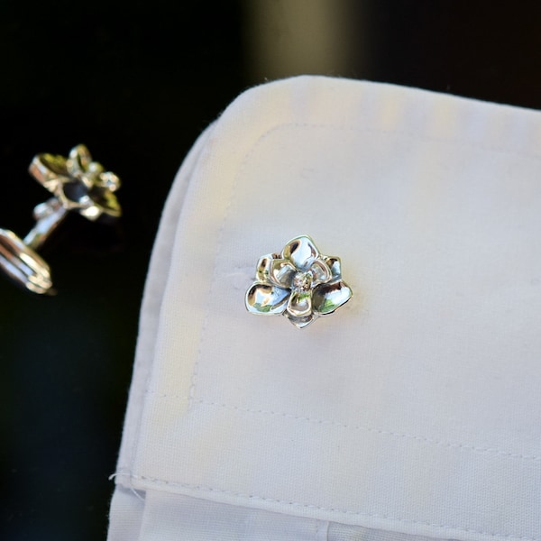 Flower Cufflinks - Etsy UK