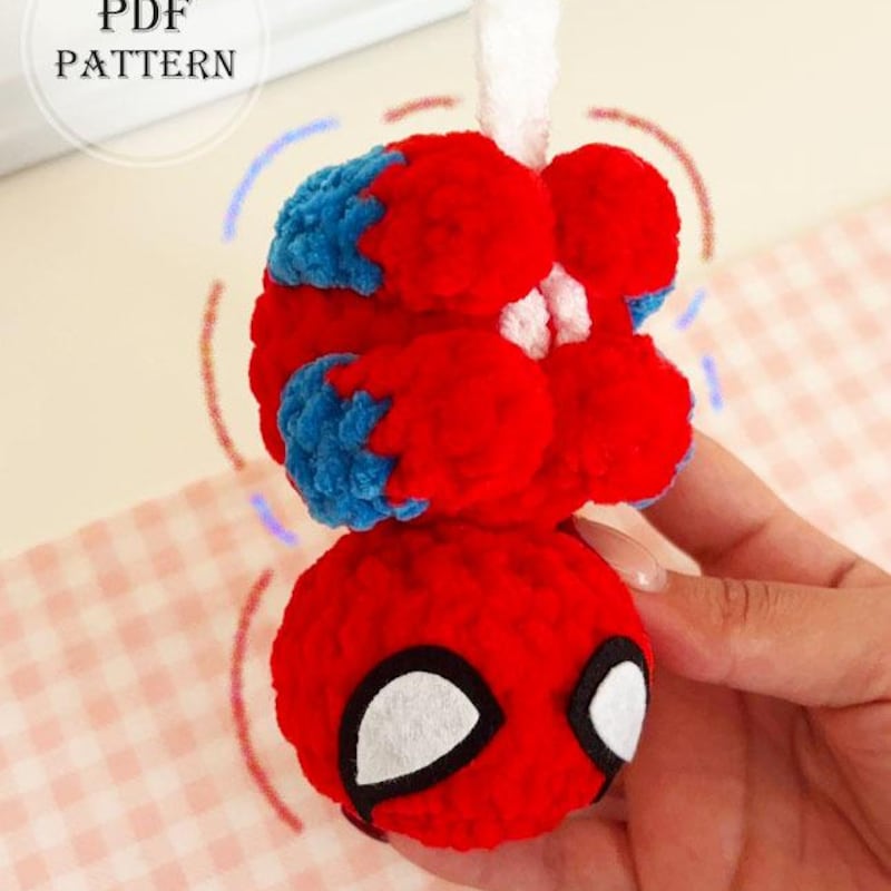 Crochet Hanging Keychain - Etsy