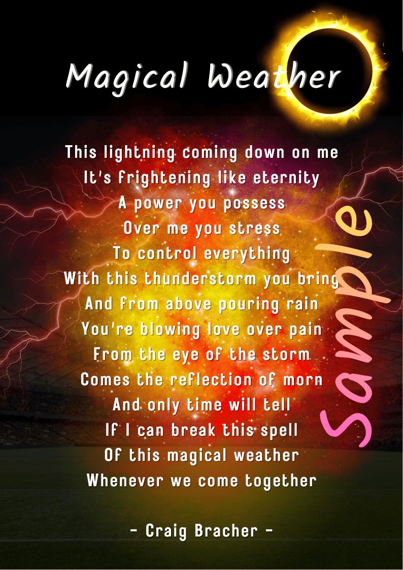 Magical Weather, Poem Poster, DIGITAL DOWNLOAD - Etsy