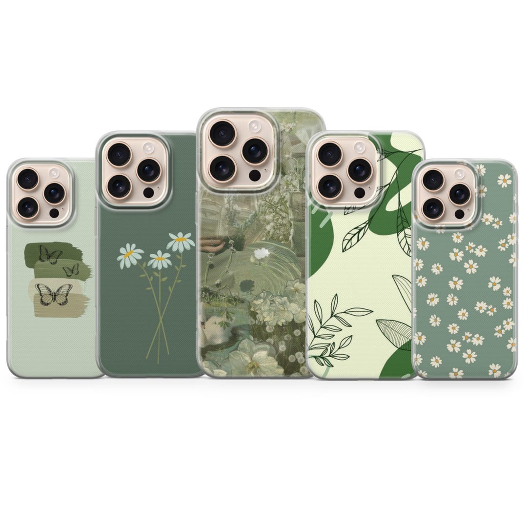 Sage Green Phone Case Earthy Green Cover for iPhone 17 Pro Max, 17e, 15 ...
