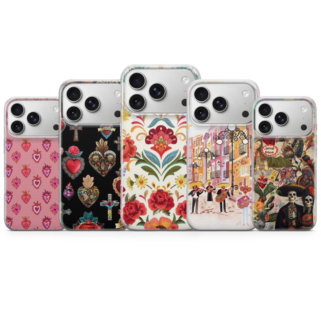 Capa de celular com arte mexicana, perfeita para viagens ao México ...