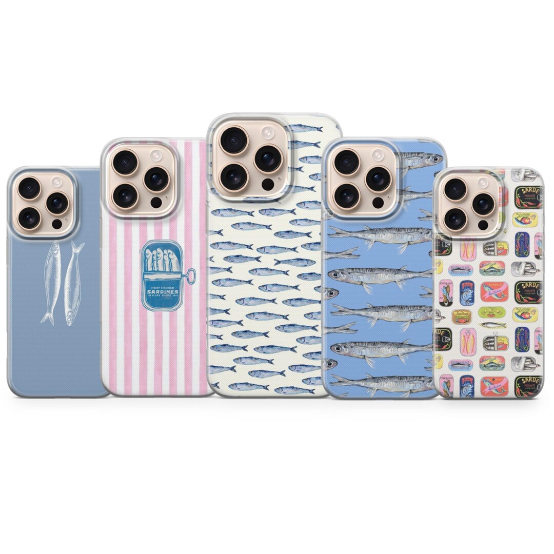 Sardine Phone Case Life Stinky Fish Cover for iPhone 17 Pro Max, 16e ...