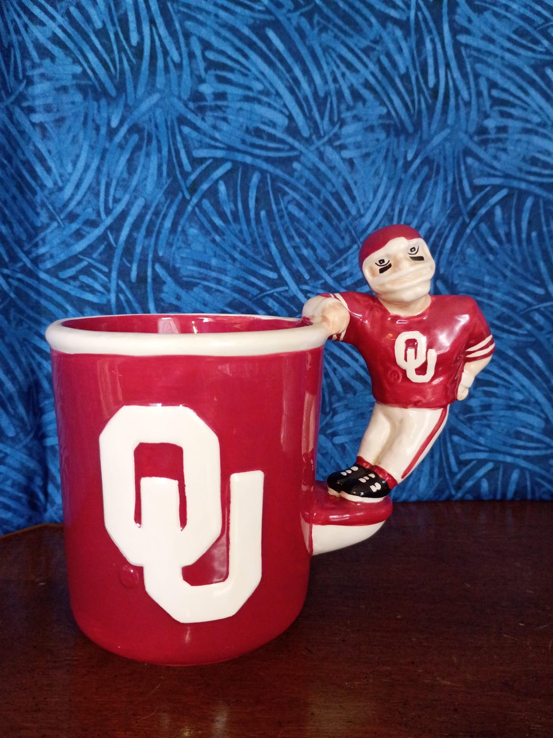 Rare Ohio University Collectible Mug. Football Player Handle. Set of 2 ...