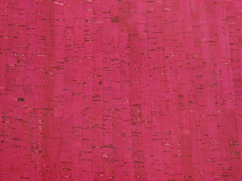 Cork 8"x10" HOT PINK Cork Applied to Cowhide GENUINE Leather for Body ...