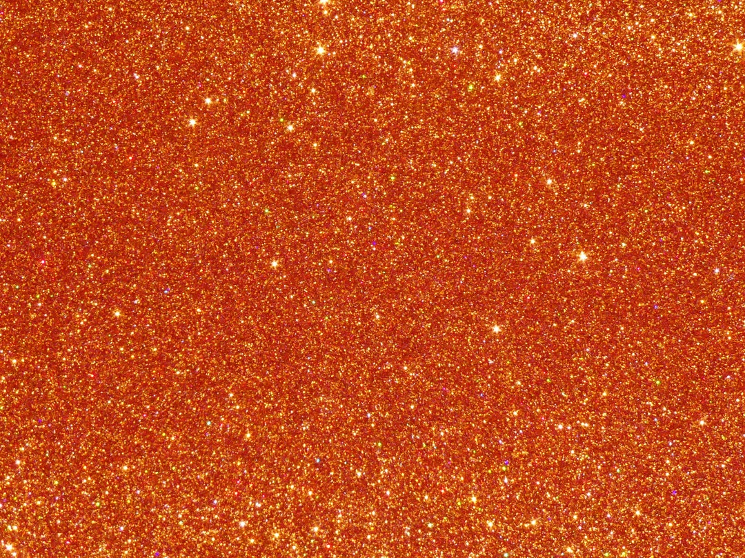 Fine GLITTER 8"x10" BURNT ORANGE Glitter Fabric Applied to Leather 5-5 ...