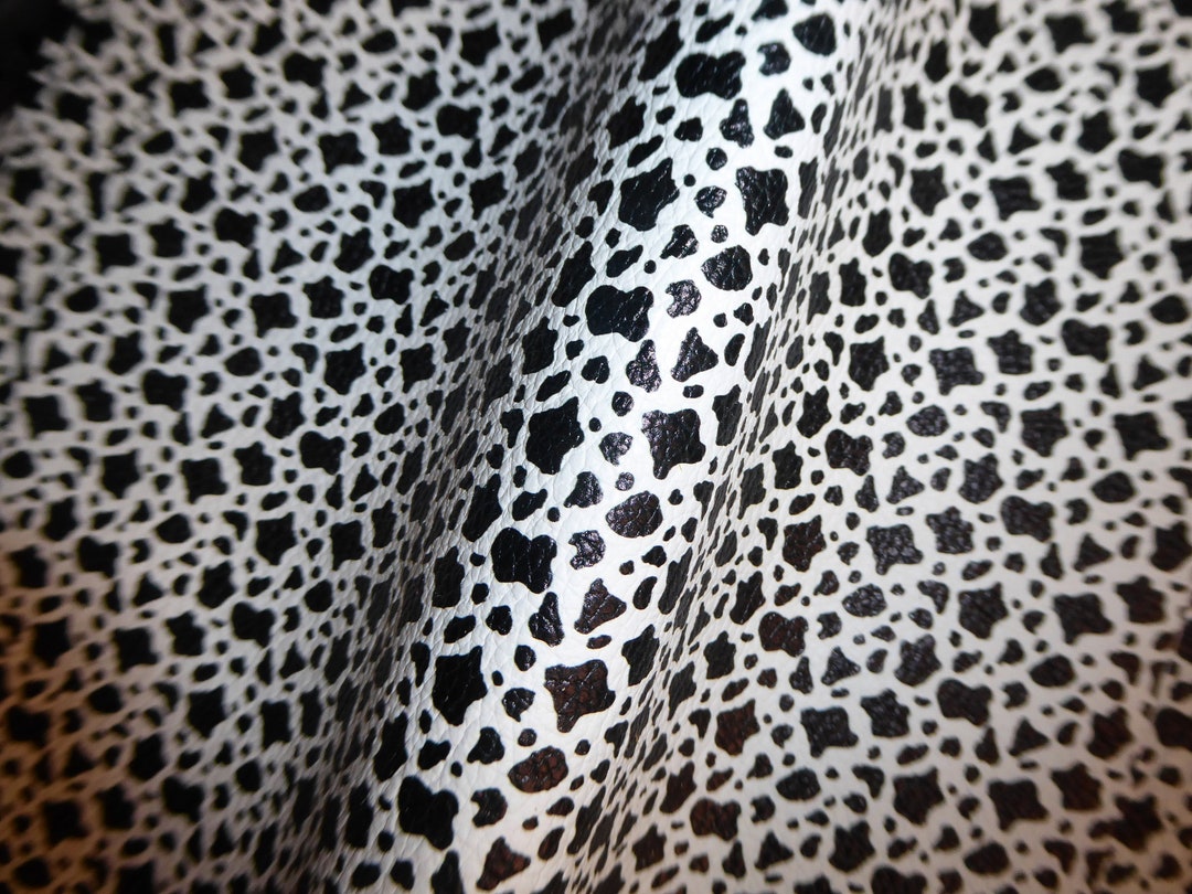 Leather 12"x12" Black and White Holstein Small COW PRINT on Cowhide 3. ...