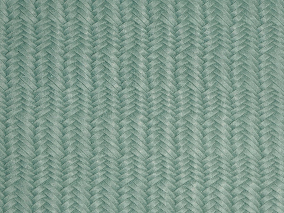 Braided Fishtail 8"x10" SEA FOAM Green Italian Cowhide Leather 3 Oz / 1 ...