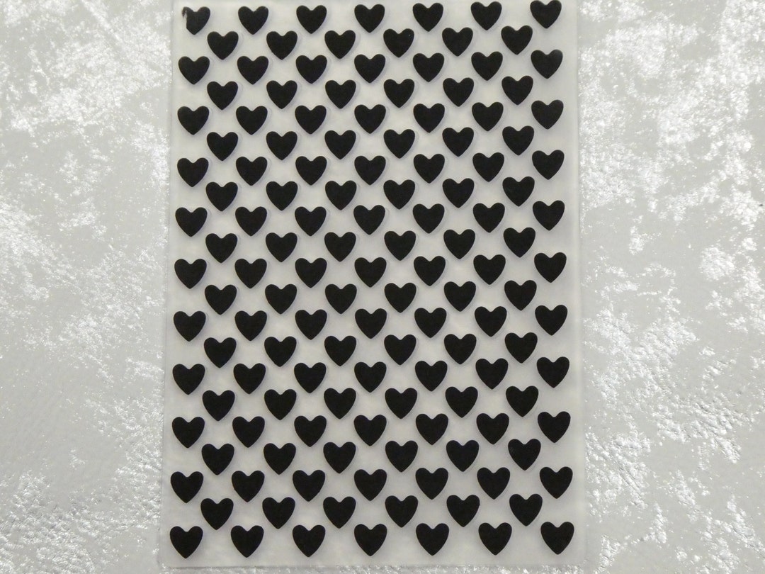 CONTINUOUS HEARTS Embossing Folder Plate, Plastic Template FREE ...