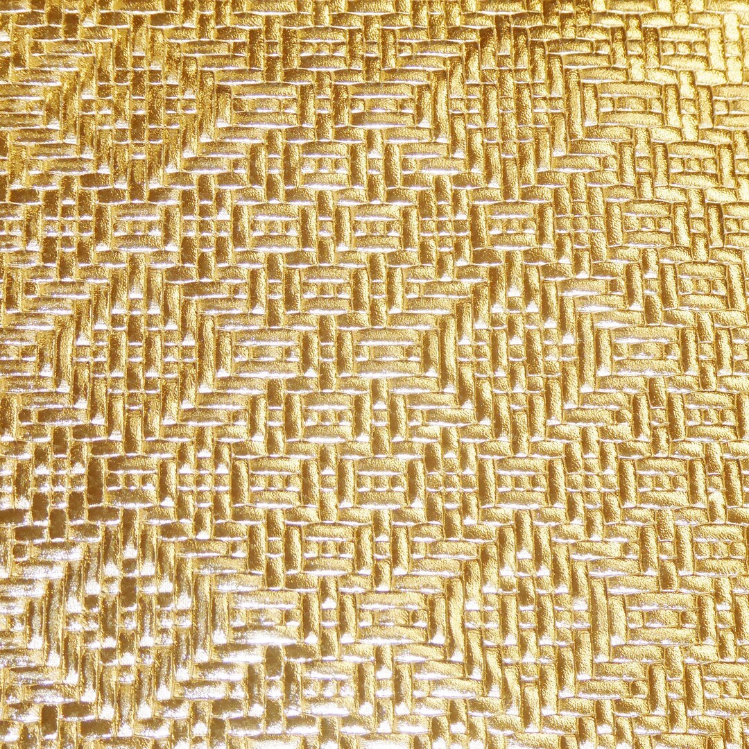 Diamond Weave 12"x12" GOLD Metallic Embossed on Our Riviera Collection ...
