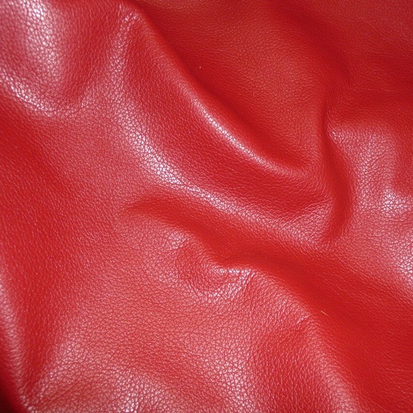 Bright Red Leather - Etsy