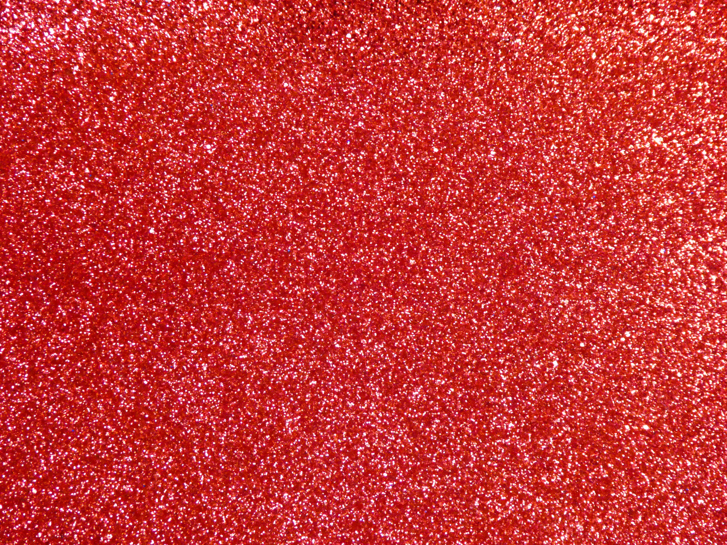 Chunky Glitter 5"x11" RED Metallic Fabric Applied to Leather 4 Firmness ...