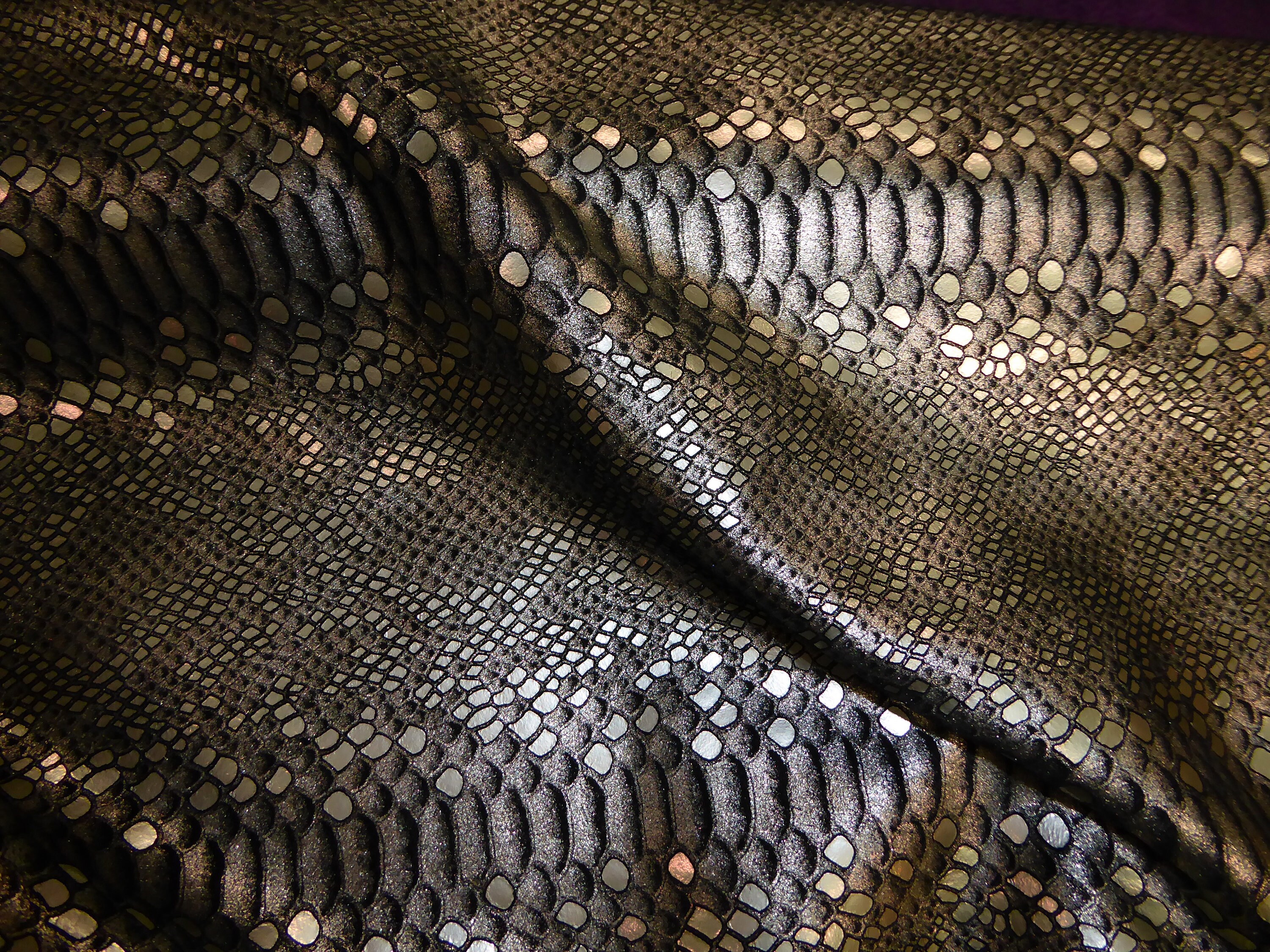 Metallic Leather CLOSE0UT various sizes Mystic Python PEARL Platinum on ...