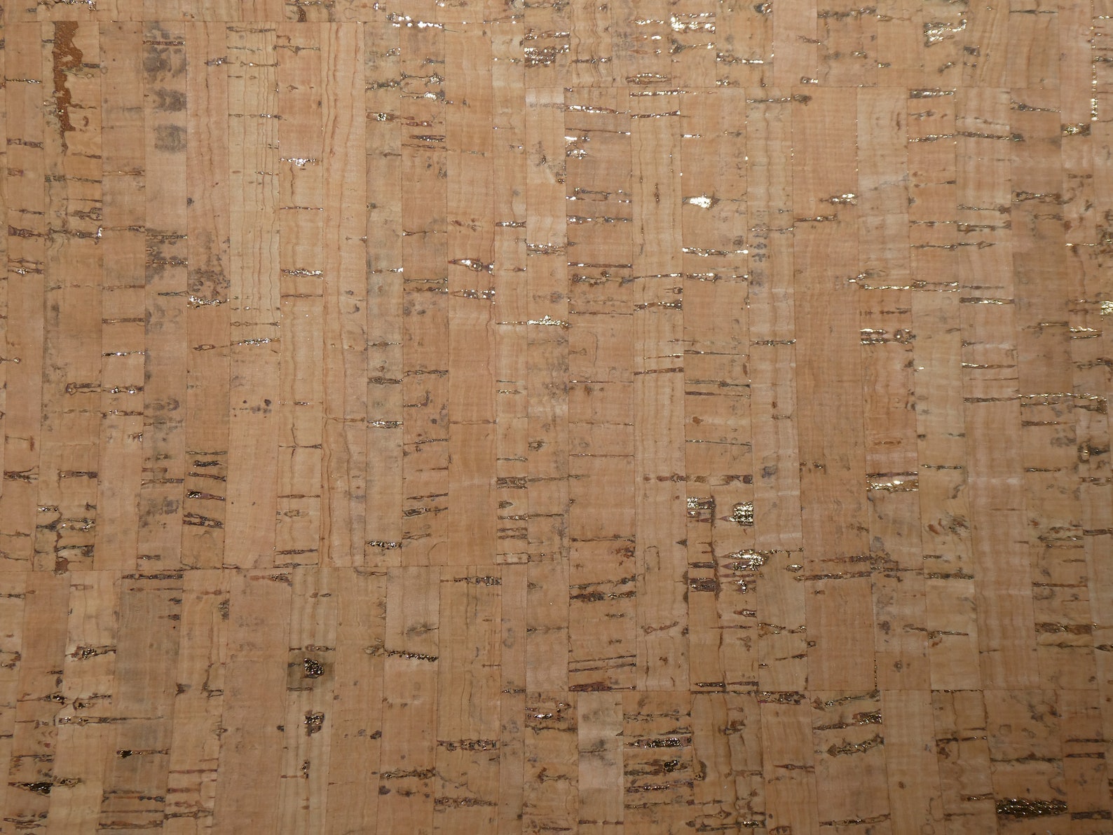 Cork 3-4-5 or 6 Sq Ft CORK W/ Gold Metallic Accents Applied to - Etsy