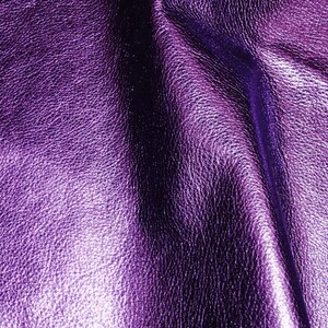 Pebbled Metallic 3-4-5-6 Sq Ft Pebbled Shows the Grain Cowhide Leather ...