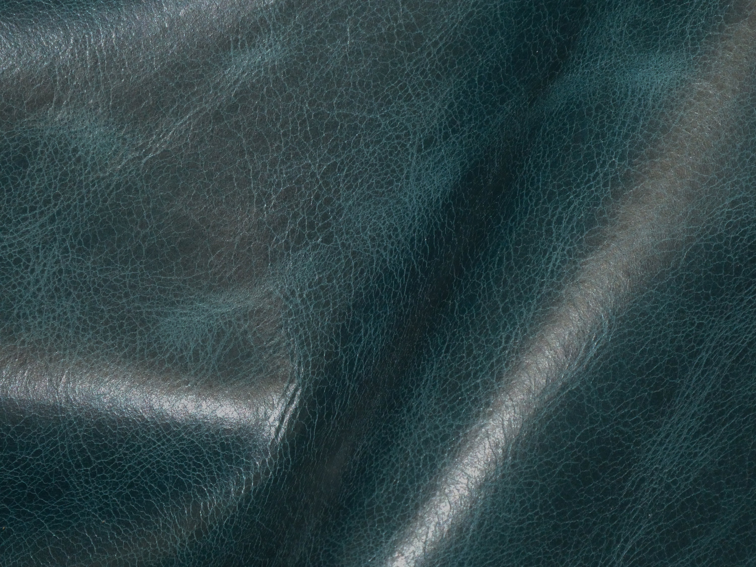 Riviera 8x10 Pull Up effect TEAL GREEN Aniline Dyed Cowhide Leather 2.5 ...