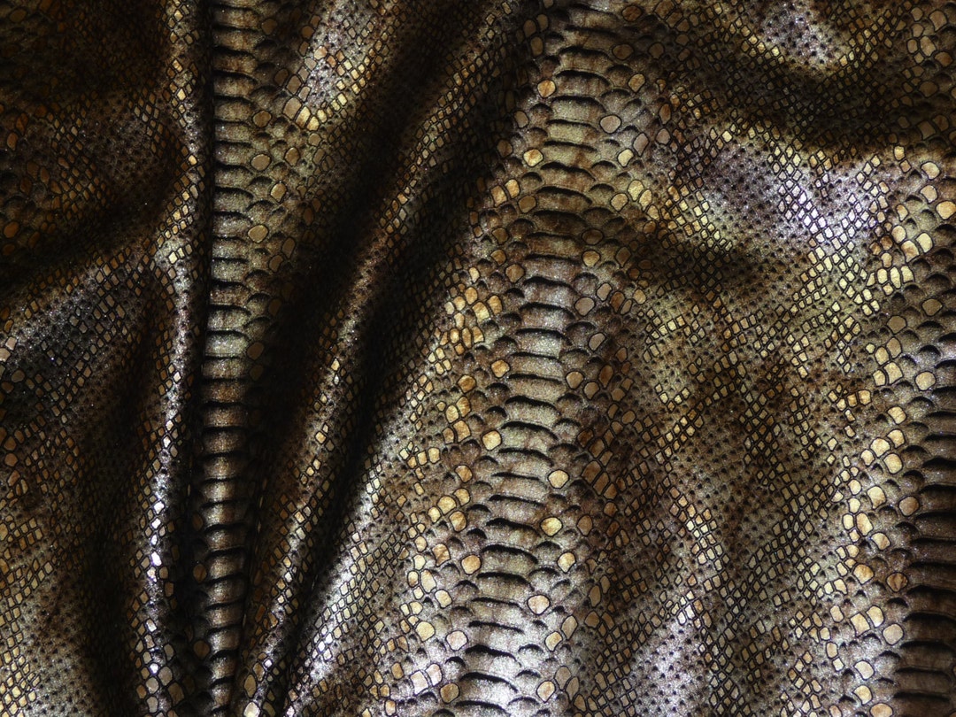 Mystic Python 8"x10" Distressed BROWN and a Touch of SILVER on Black ...