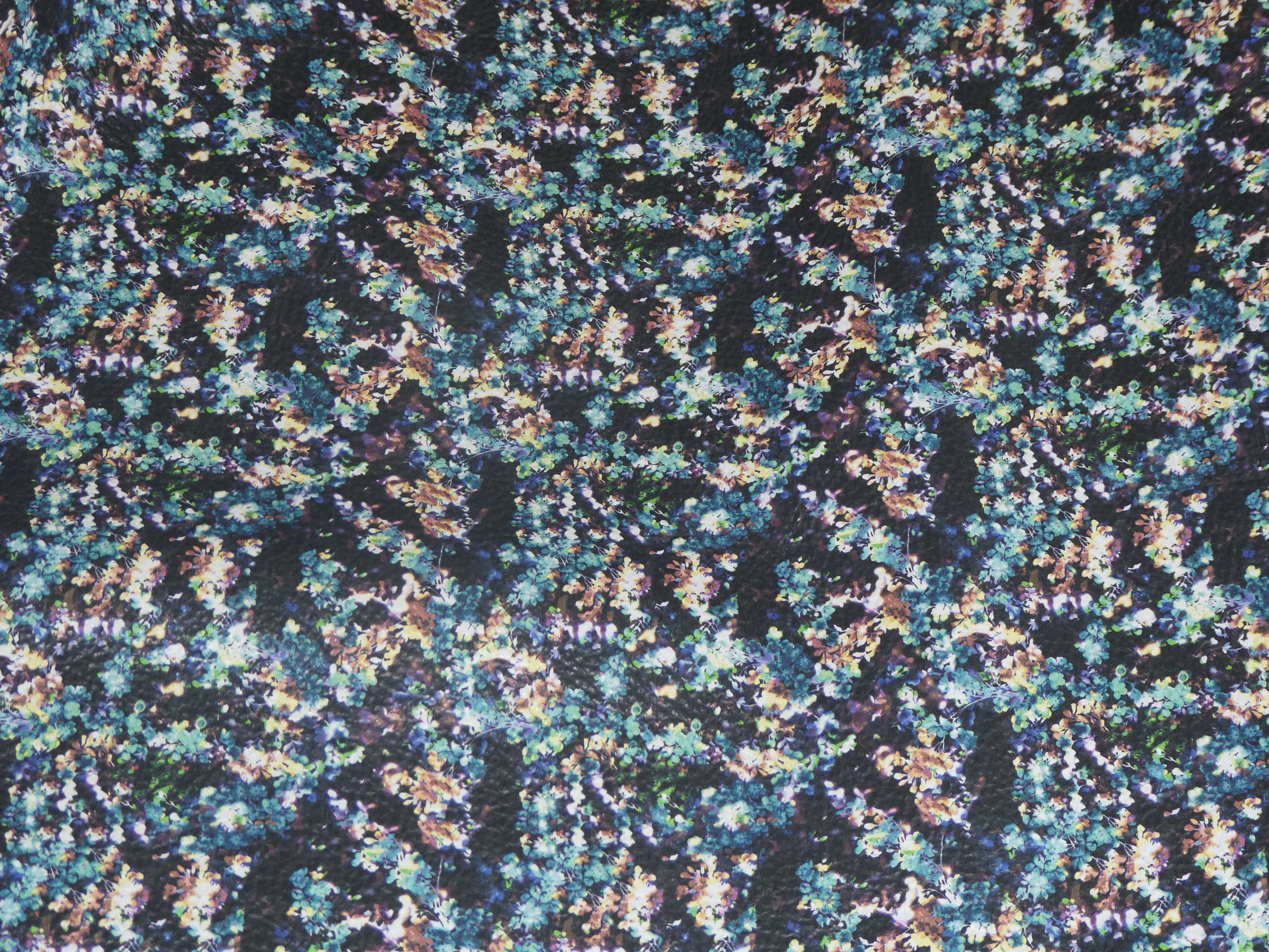 Leather 8x10 UNDER the SEA Blue Floral on SMOOTH | Etsy