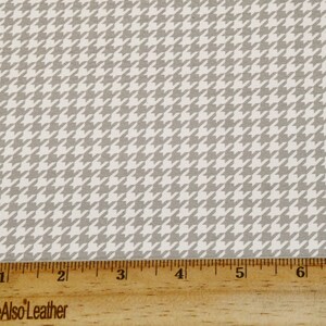 Leather 8"x10" GRAY and White HOUNDSTOOTH Pattern Cowhide 3.5 Oz / 1.4 ...