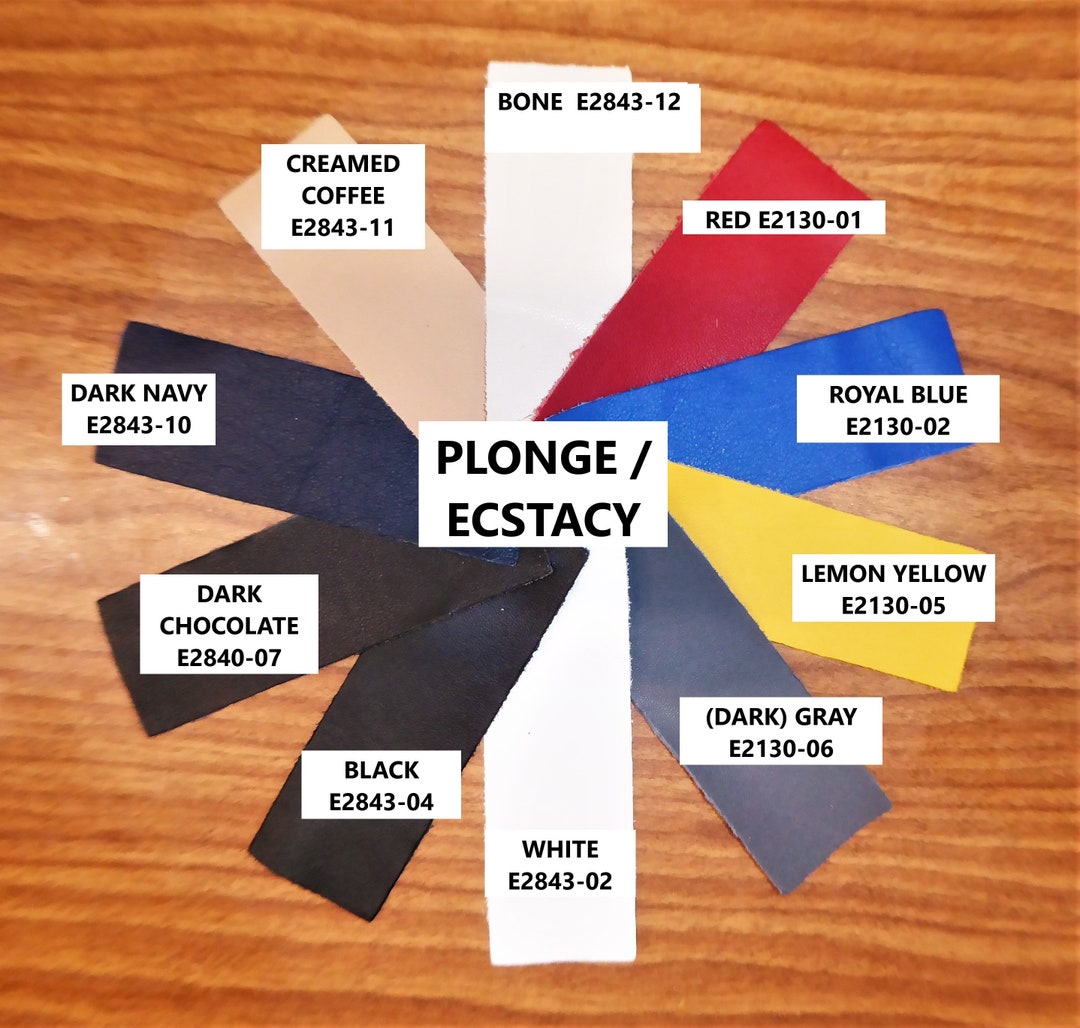 Plonge 3-4-5 or 6 Sq Ft Ecstacy Color Choice Cowhide Leather THIN 1.75 ...