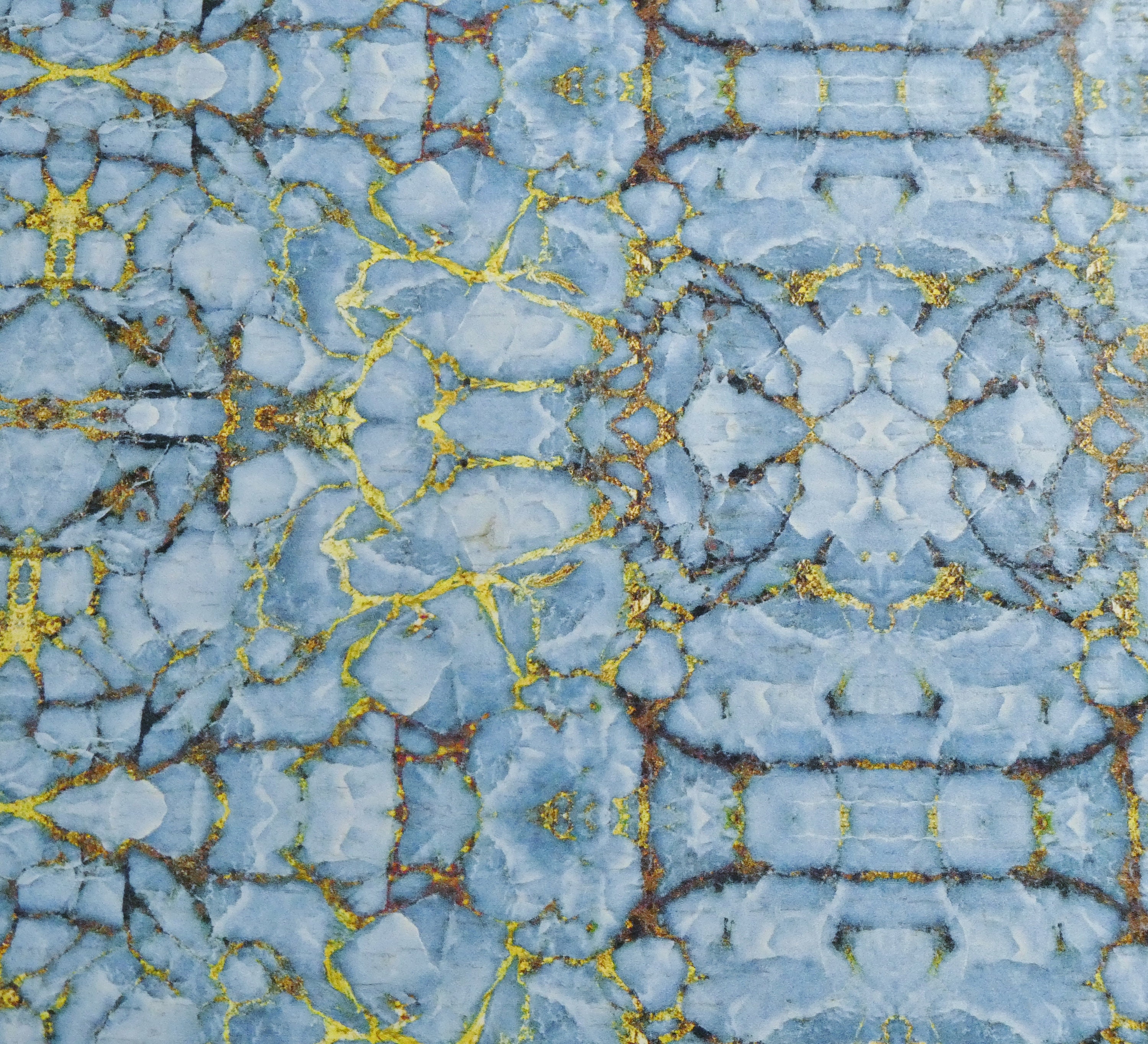 Cork 3-4-5 or 6 Sq Ft Luxurious ONYX MARBLE BLUE on Cork Cork - Etsy