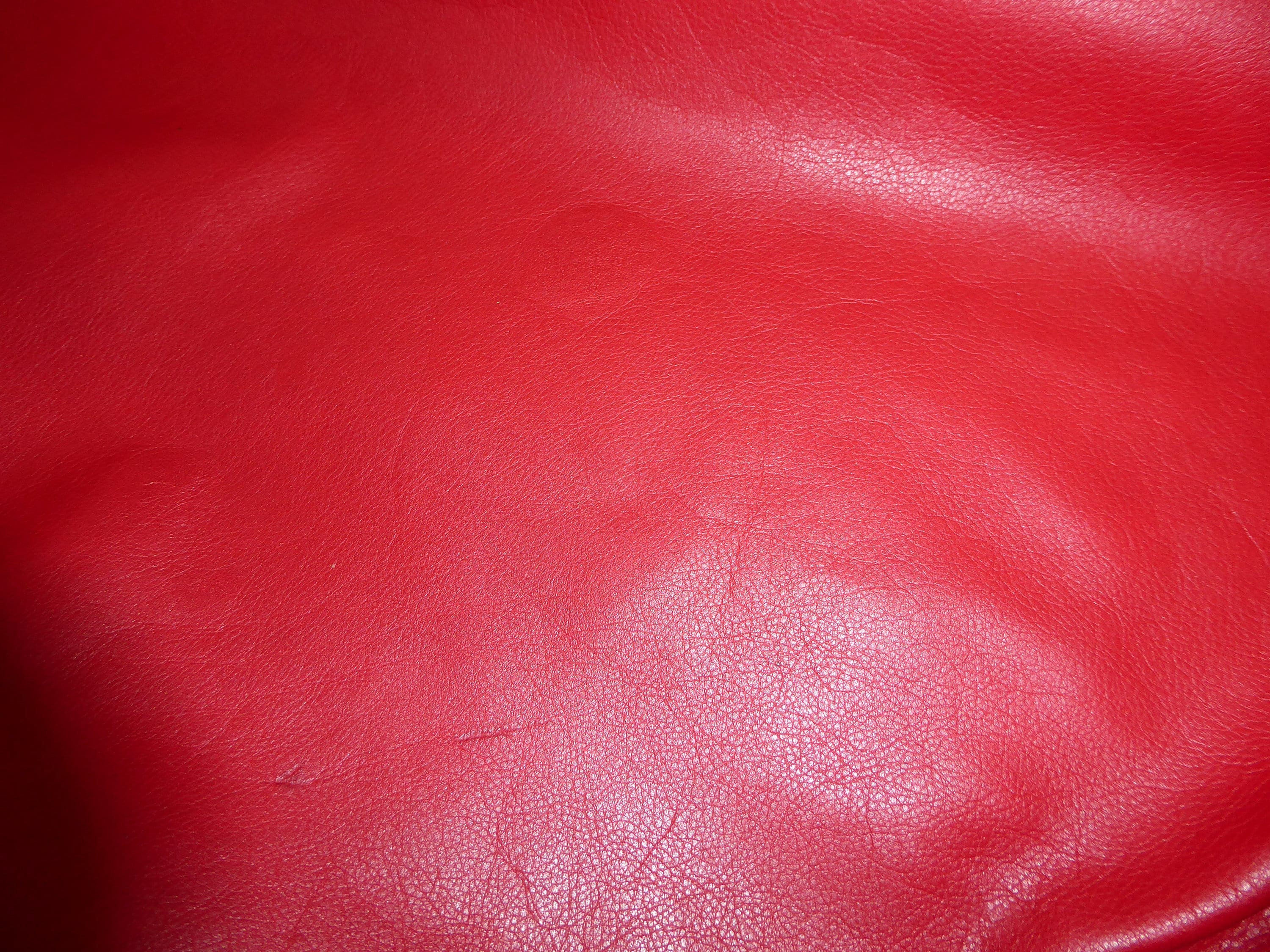 Plonge 12"x12" Ecstasy RED Calfskin Feeling Full Grain THIN Cowhide ...