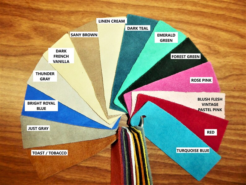 Suede 7, 8, 9 or 10 Sq Ft Several COLORS to Choose From (read ...