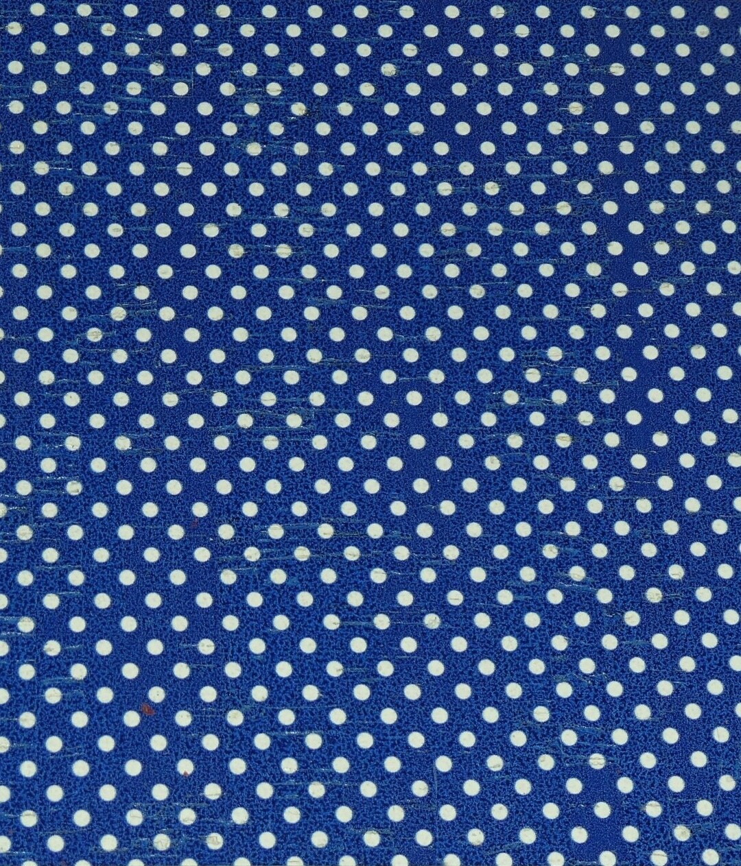 Cork 8"x10" TINY White Polka Dots (5 Dots per Inch) on Navy Cork ...