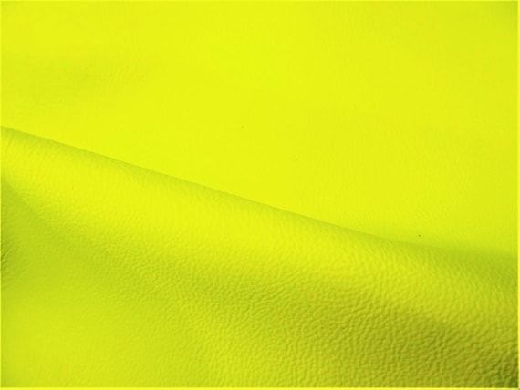 NEON 8x10 Yellow Neon Soft Pebbled Cowhide Leather - Etsy