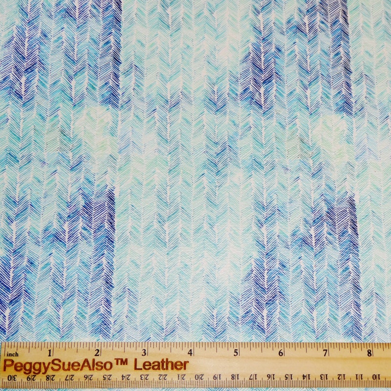 Aqua Chevron Sheet - Etsy