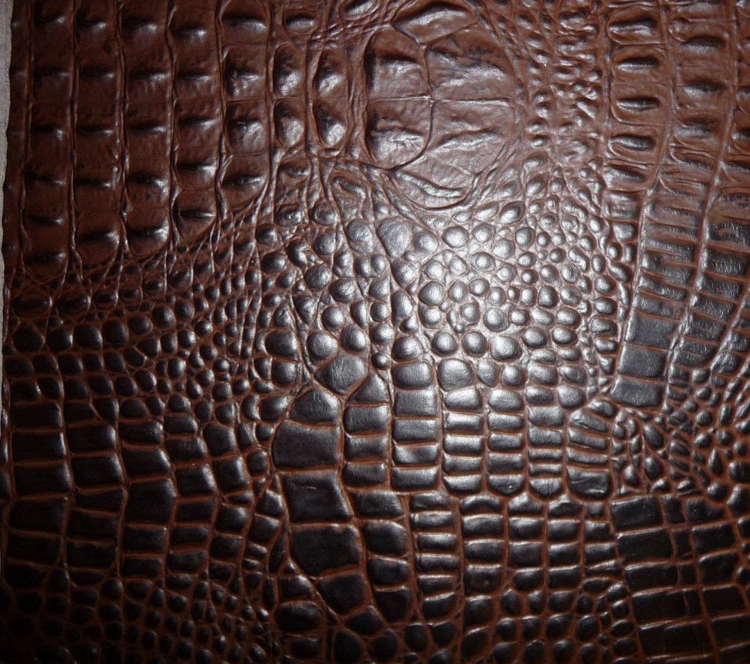 Limited Alligator 8"x10" Rich CHOCOLATE With Dark Chocolate Brown Croc ...