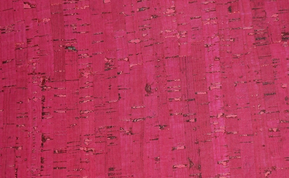 Cork 8x10 HOT PINK Cork Applied to Cowhide GENUINE - Etsy