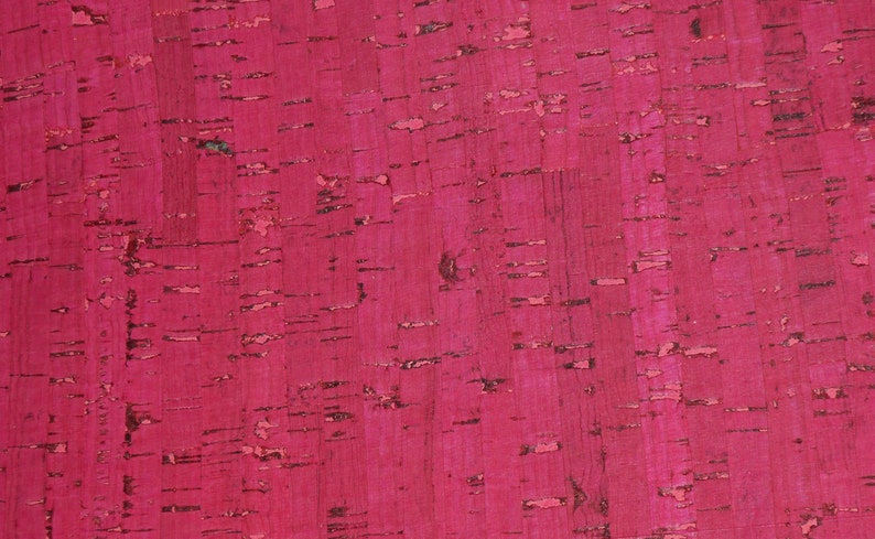 Cork 8x10 HOT PINK Cork Applied to Cowhide GENUINE - Etsy