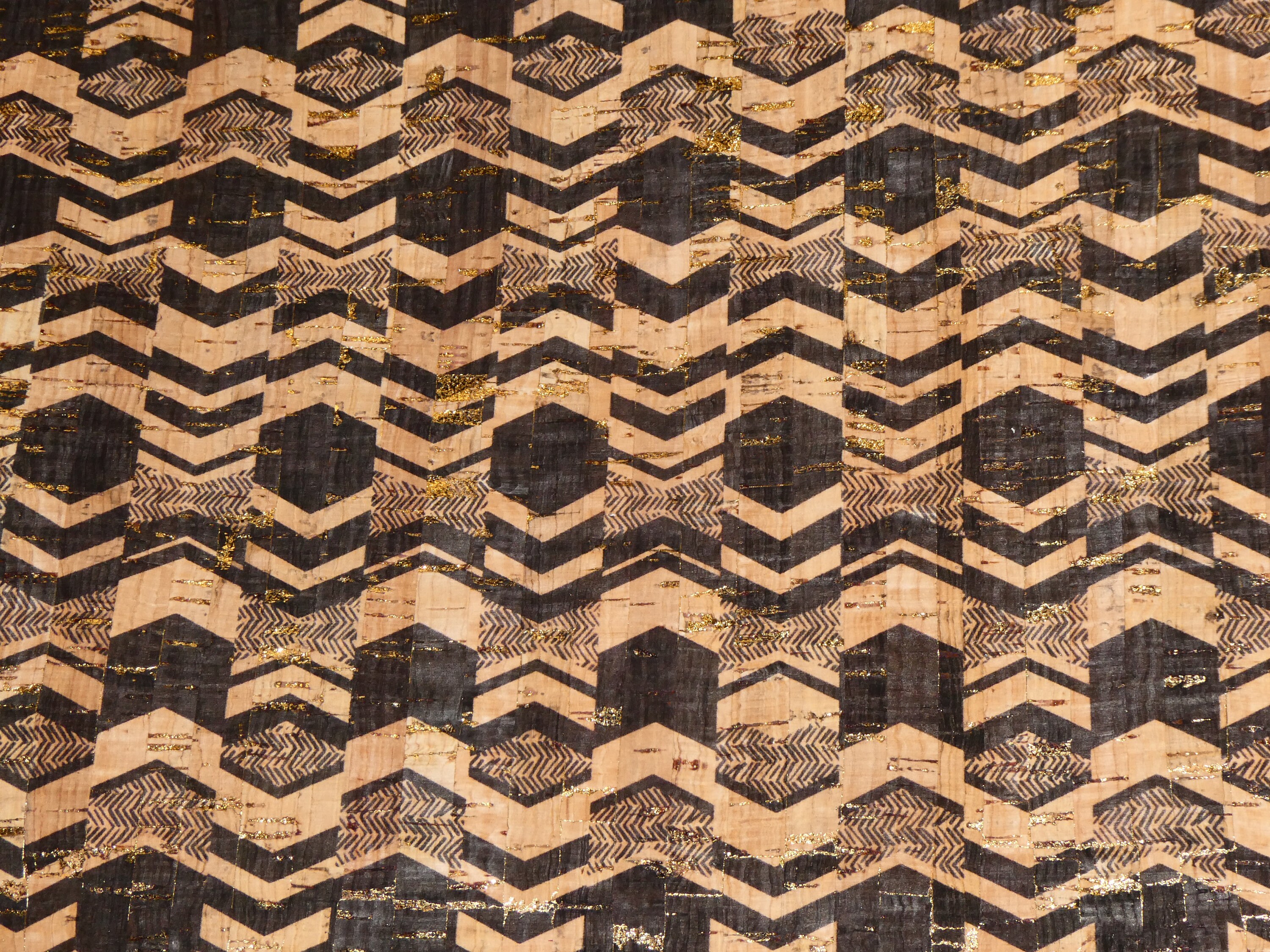 Cork 8x10 BLACK CHEVRON with gold flecks on | Etsy