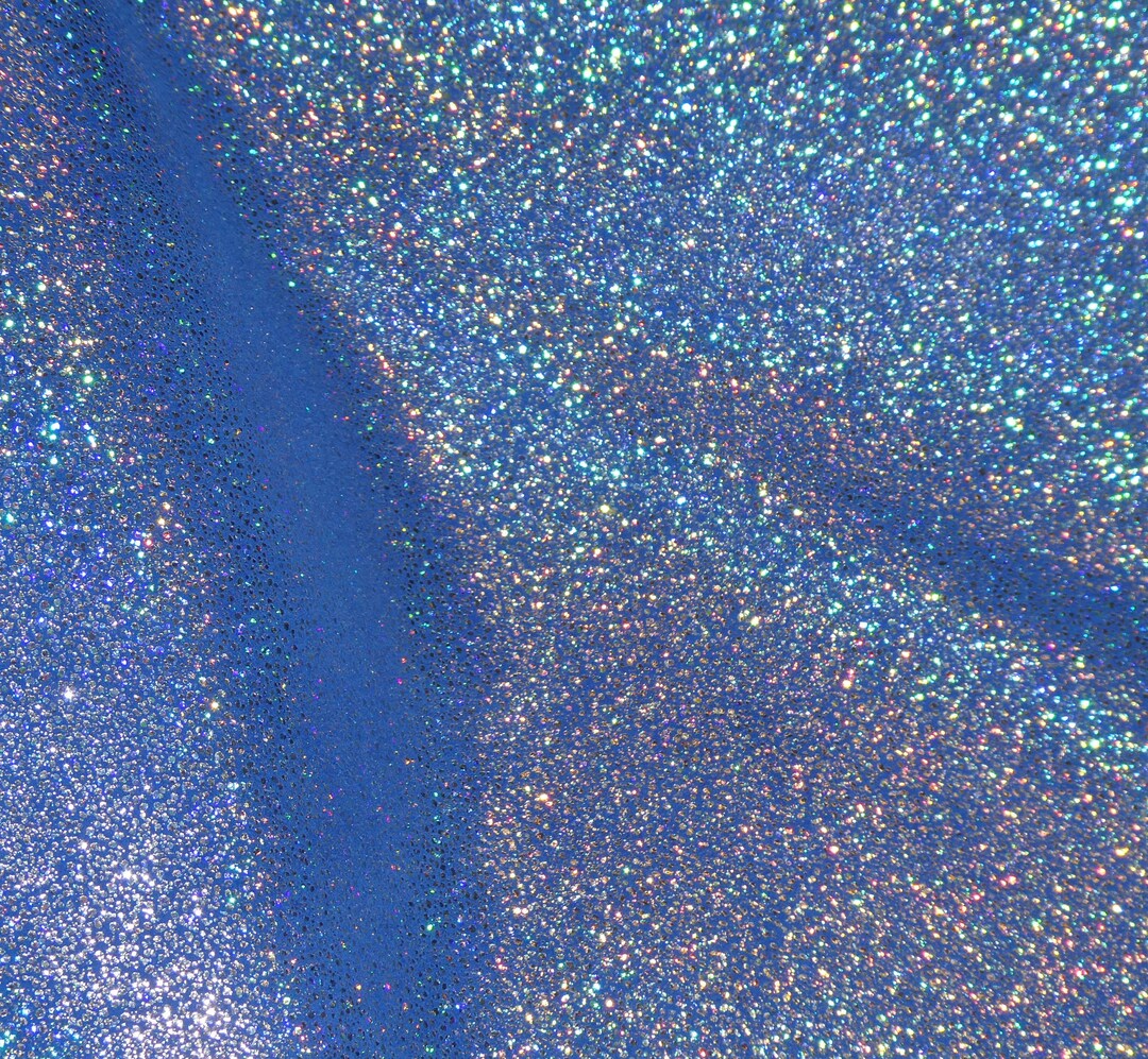 Sparkle 12"x12" Iridescent Halo on ROYAL Blue Suede Cowhide Leather 3-3 ...