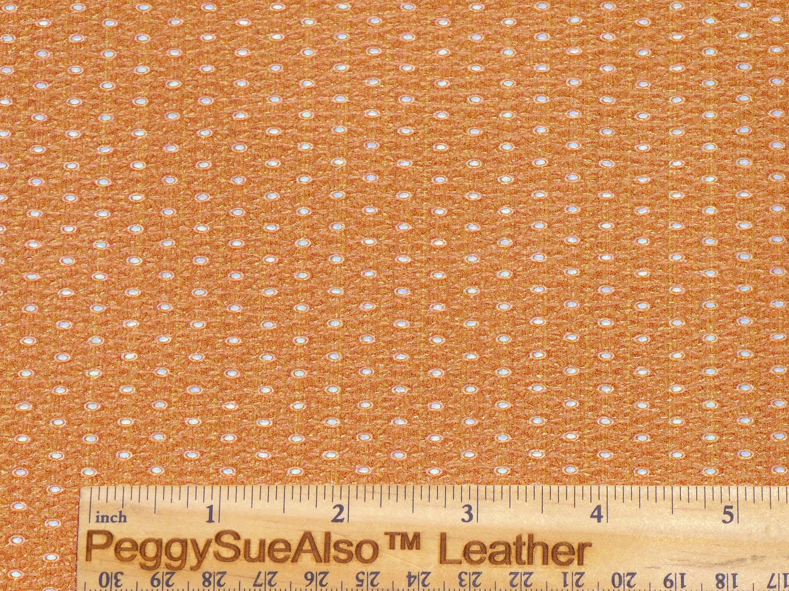Leather 3-4-5 or 6 Sq Ft BOHO CREST on MUSTARD Cowhide 2.75-3 Oz/1.1-1 ...