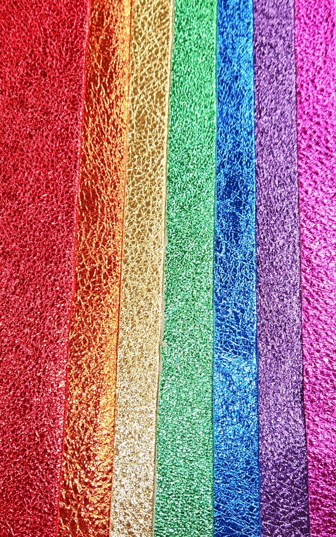 Leather 7 Pieces of 5"x11" RAINBOW Matched Set Pebbled Colors Soft ...