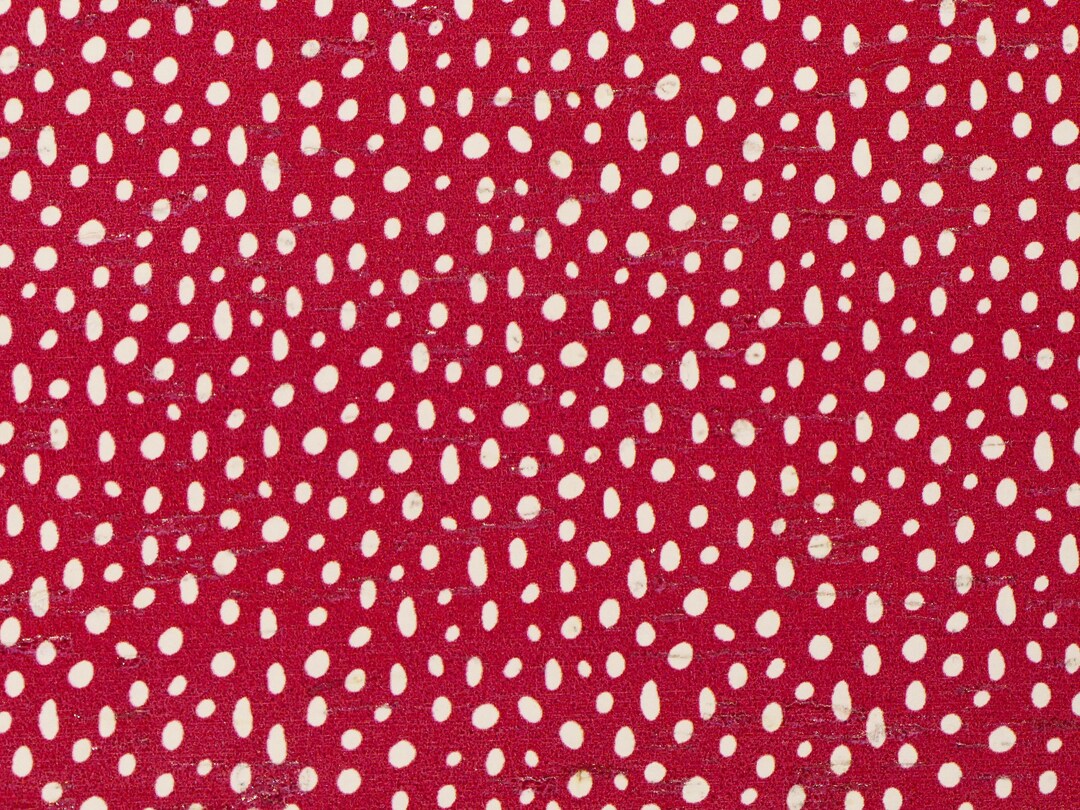 NEW Dye Lot Cork 12x12 White Doodle Dots on Bright RED Cork With ...