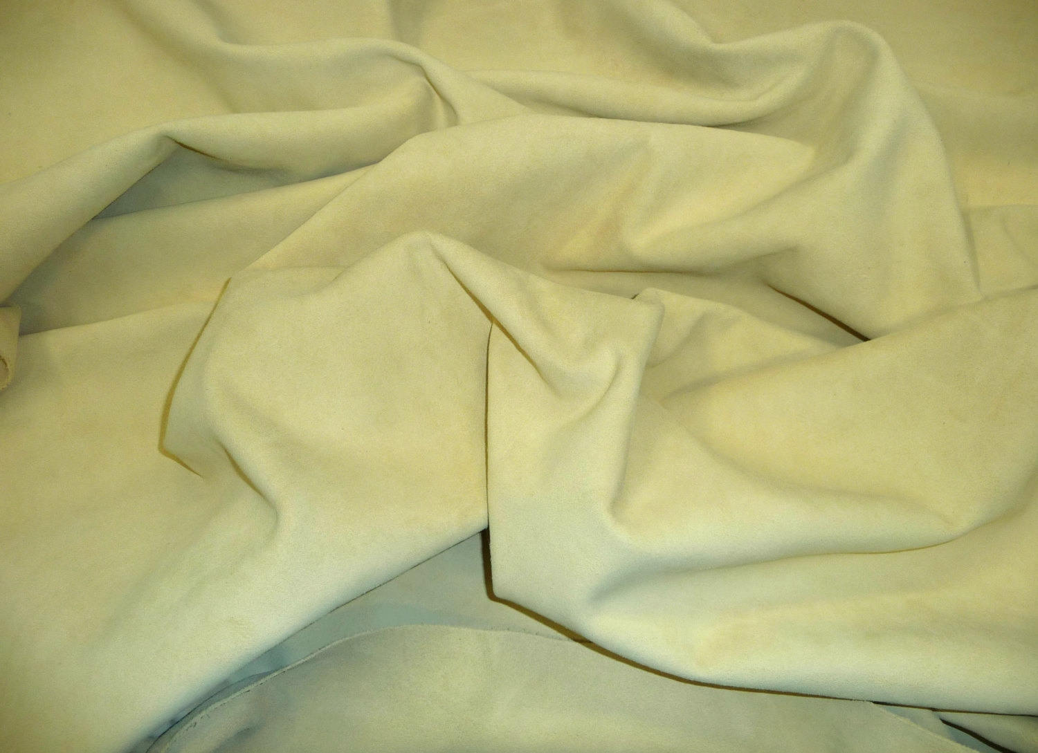 Suede Leather 12x12 Dark FRENCH VANILLA Garment Suede Cowhide 2.5-2.75 ...