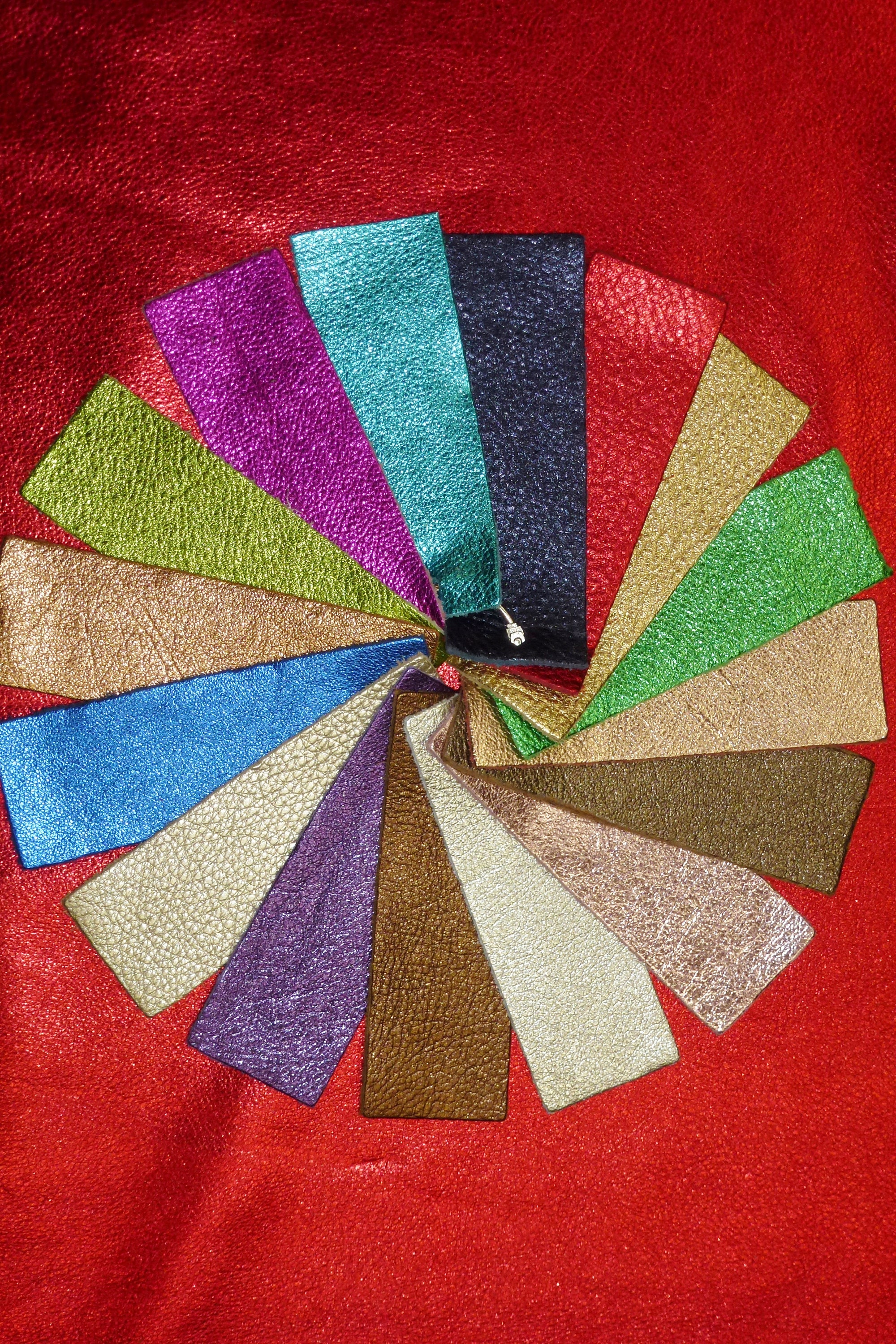 Free Shipping COLOR Choice HIDE of 20 to 23 sq ft PEBBLED Metallic 16 ...