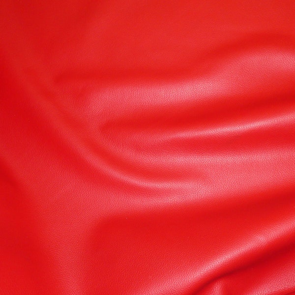 Red Leather Fabric - Etsy