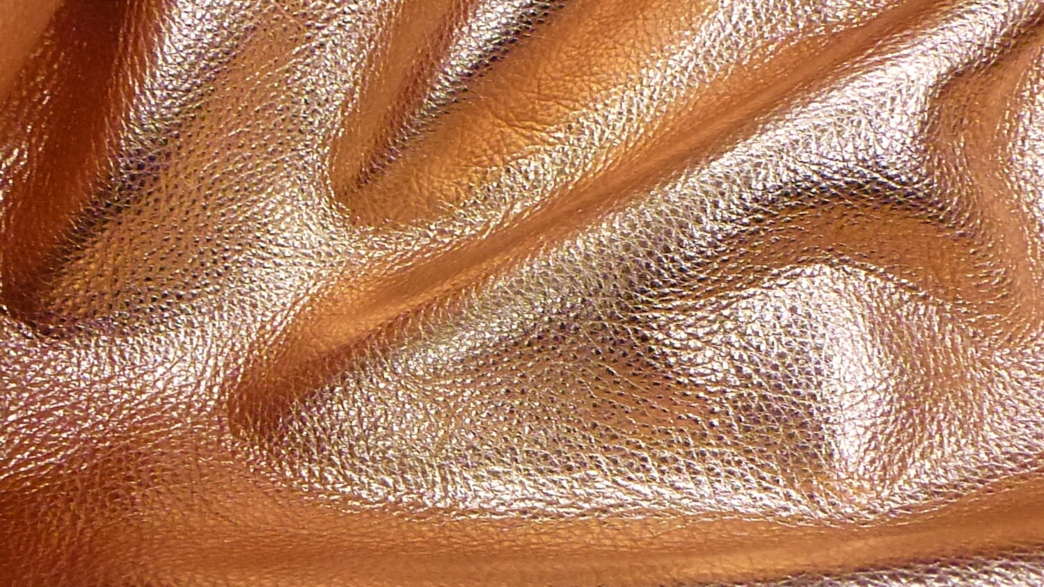 COPPER Pebbled Metallic 12x20, 15x15 ...SOFT cowhide shows the grain ...