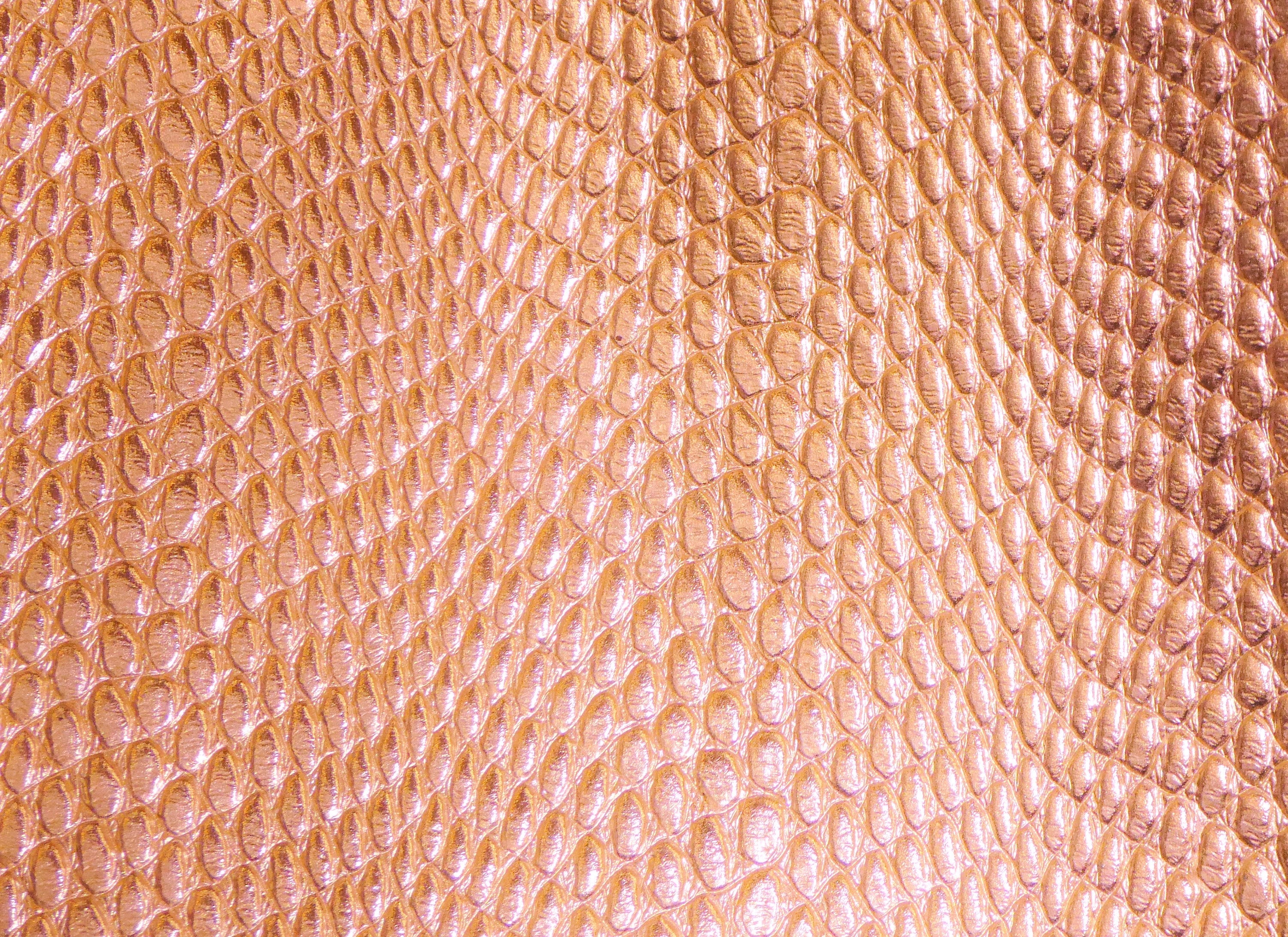 Amazon Cobra 8x10 ROSE GOLD Metallic Large Print Cowhide Leather 2.5-2. ...