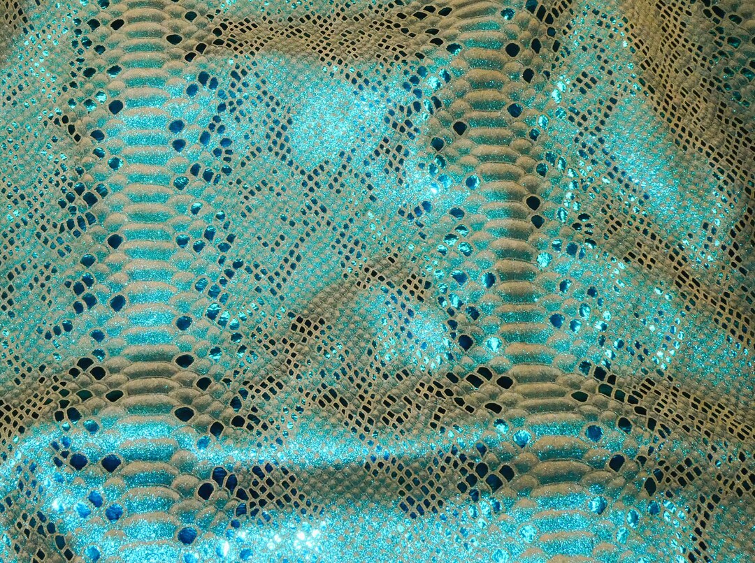 MYSTIC 12"x12" Python Dark TURQUOISE / TEAL Metallic on Camel Tan Suede ...