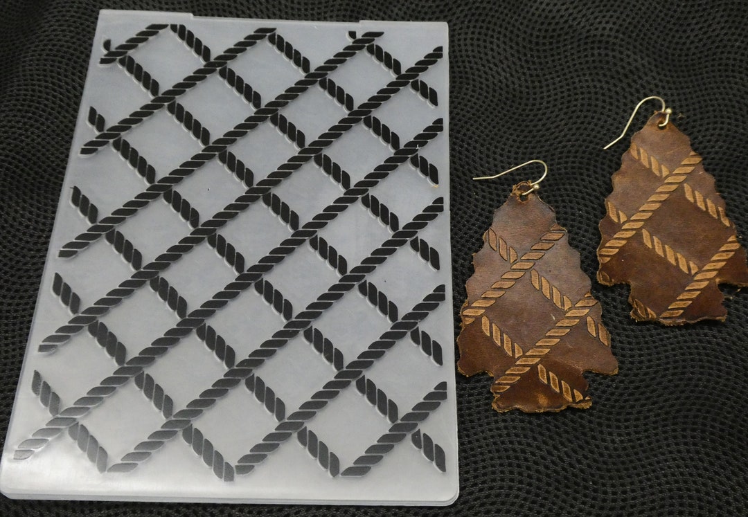 ROPE LATTICE Embossing Folder Plate Plastic Template FREE - Etsy