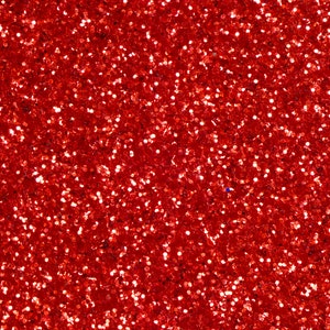 Chunky Glitter 8"x10" RED Metallic Applied to Leather 4 Firmness 3.5 ...